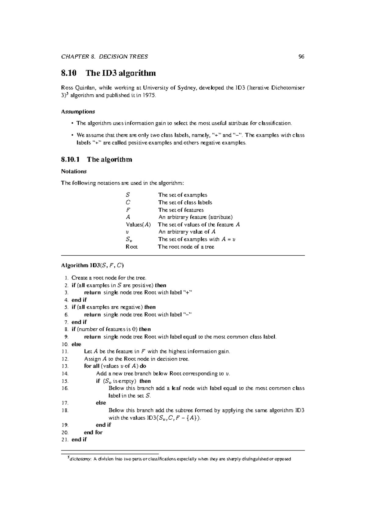 AMT 305 Lecture Notes: Chapter 8 - Decision Trees and ID3 Algorithm ...