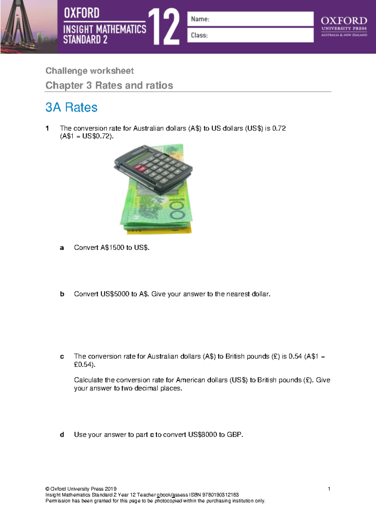 Chapter 3 Revision: Rates, Ratios, and Heart Rate Calculations - Studocu