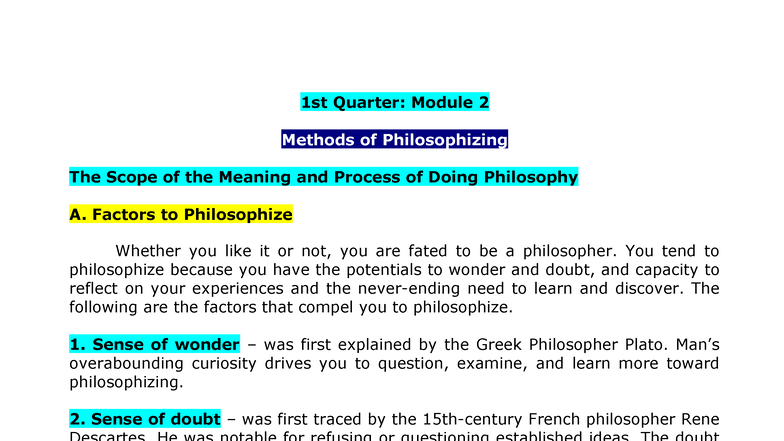 IPHP-WEEK-2-E: Exploring Methods of Philosophizing and Their ...