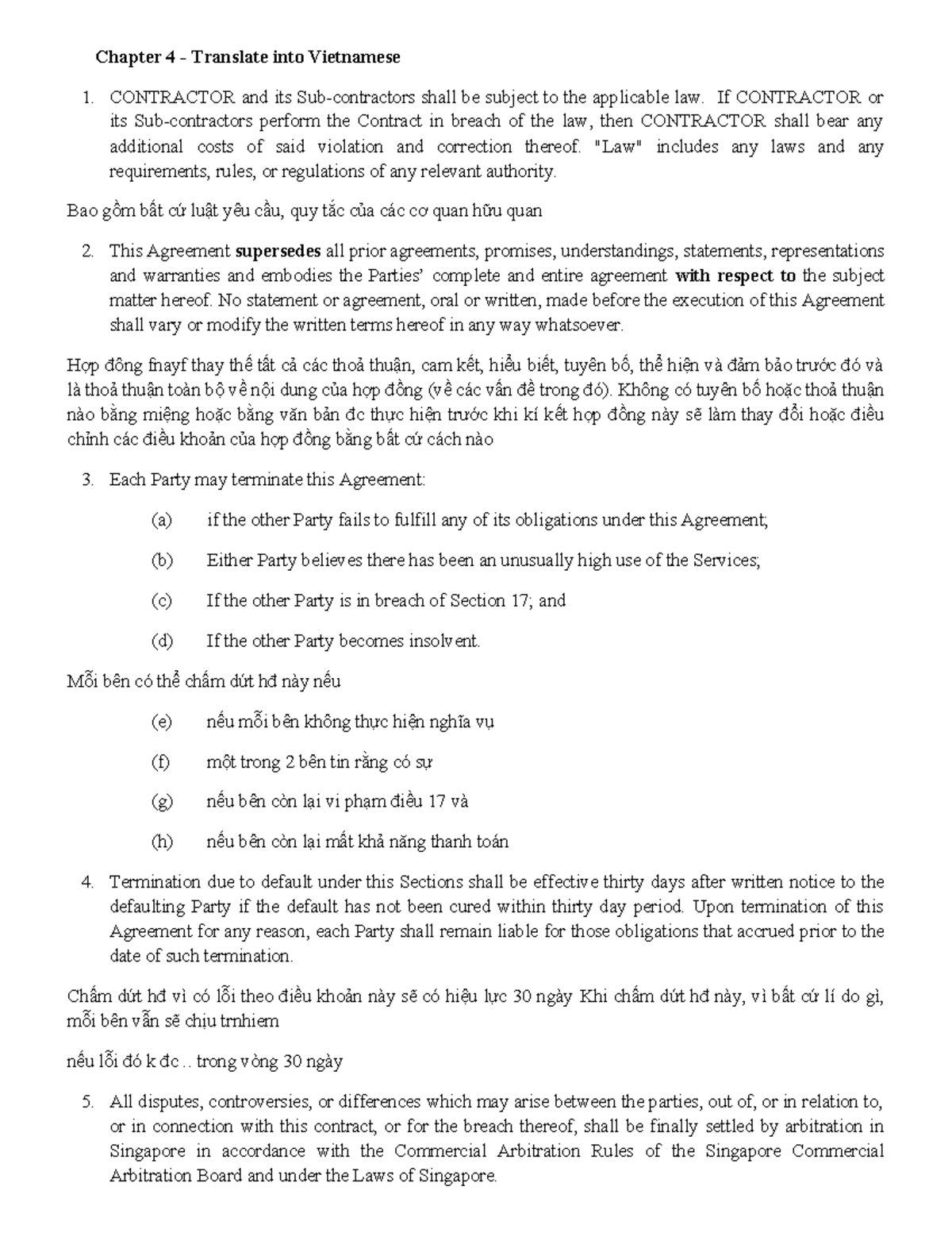 Chapter 4 - E-V Translation: Legal Terms & Conditions for F Students ...
