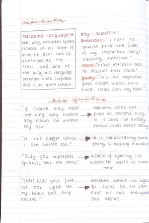 GCSE Macbeth Grade 9 analysis and example essays - Studocu