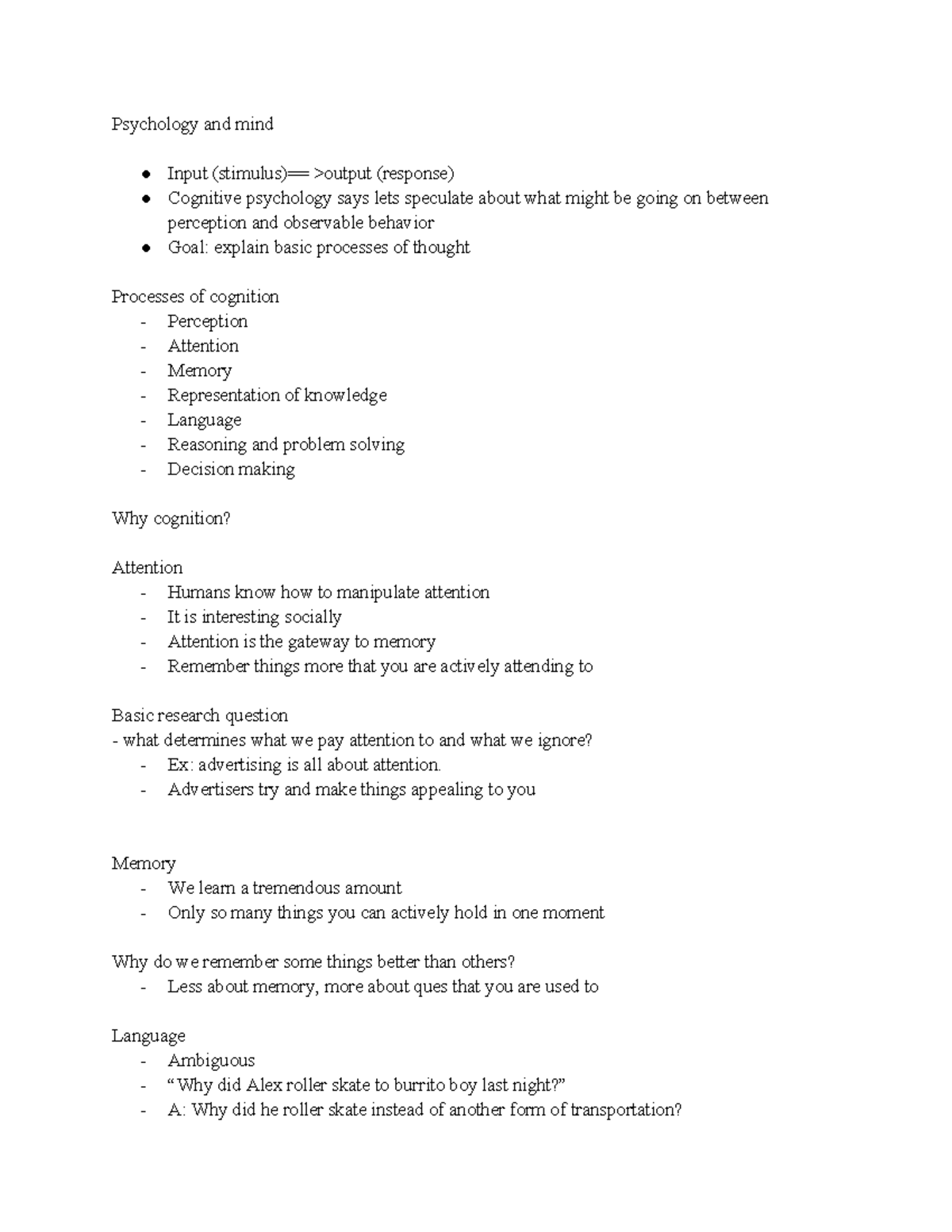 Psych 305 Cognition: Key Concepts in Cognitive Psychology - Studocu