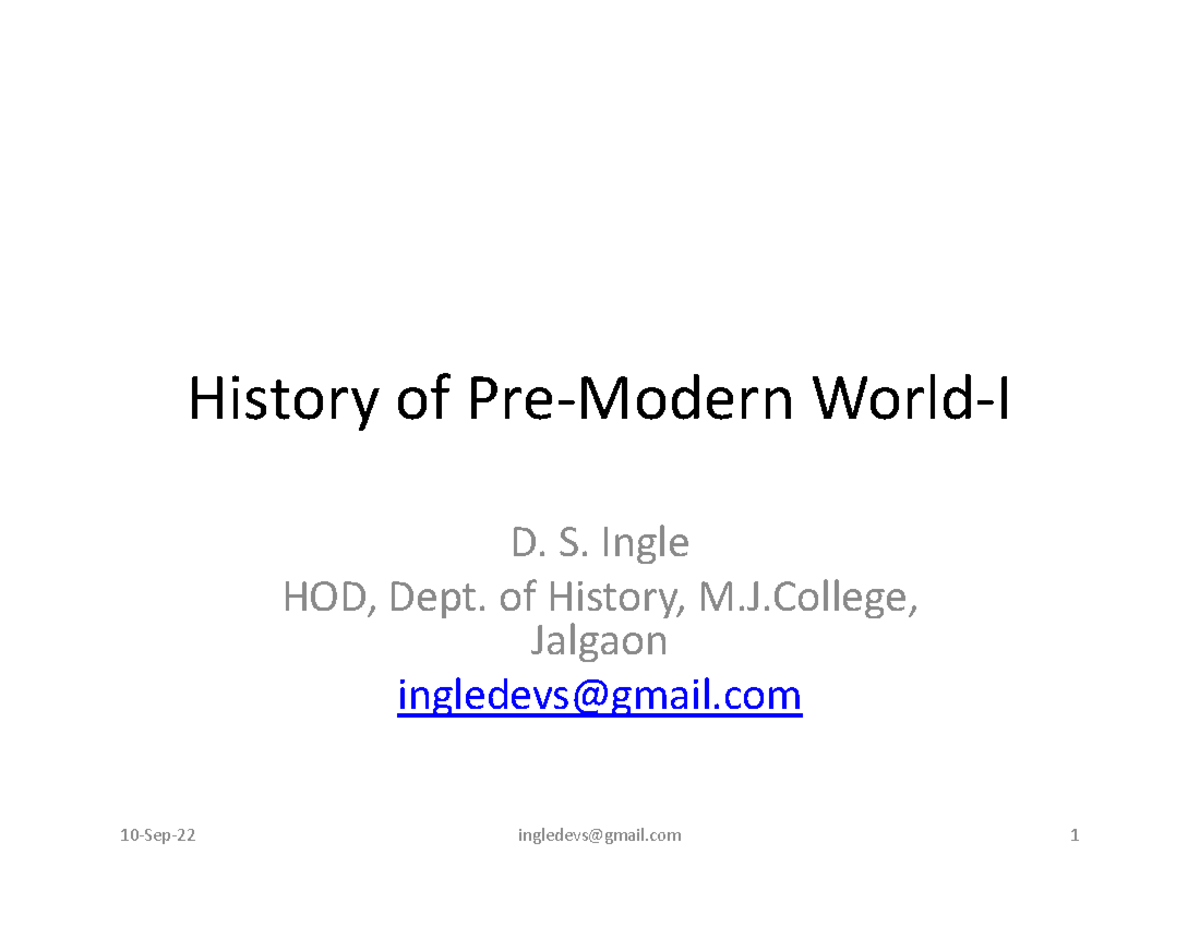 Evolution PPT: A Timeline of Human History and Development - Studocu