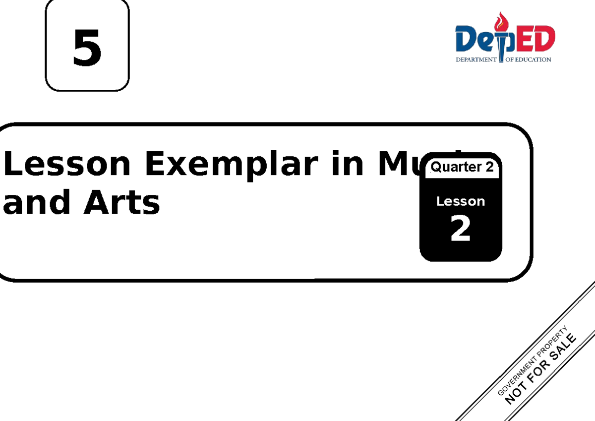Q2 LE Music and Arts 5 Lesson Exemplar: Week 3-4 Activities - Studocu