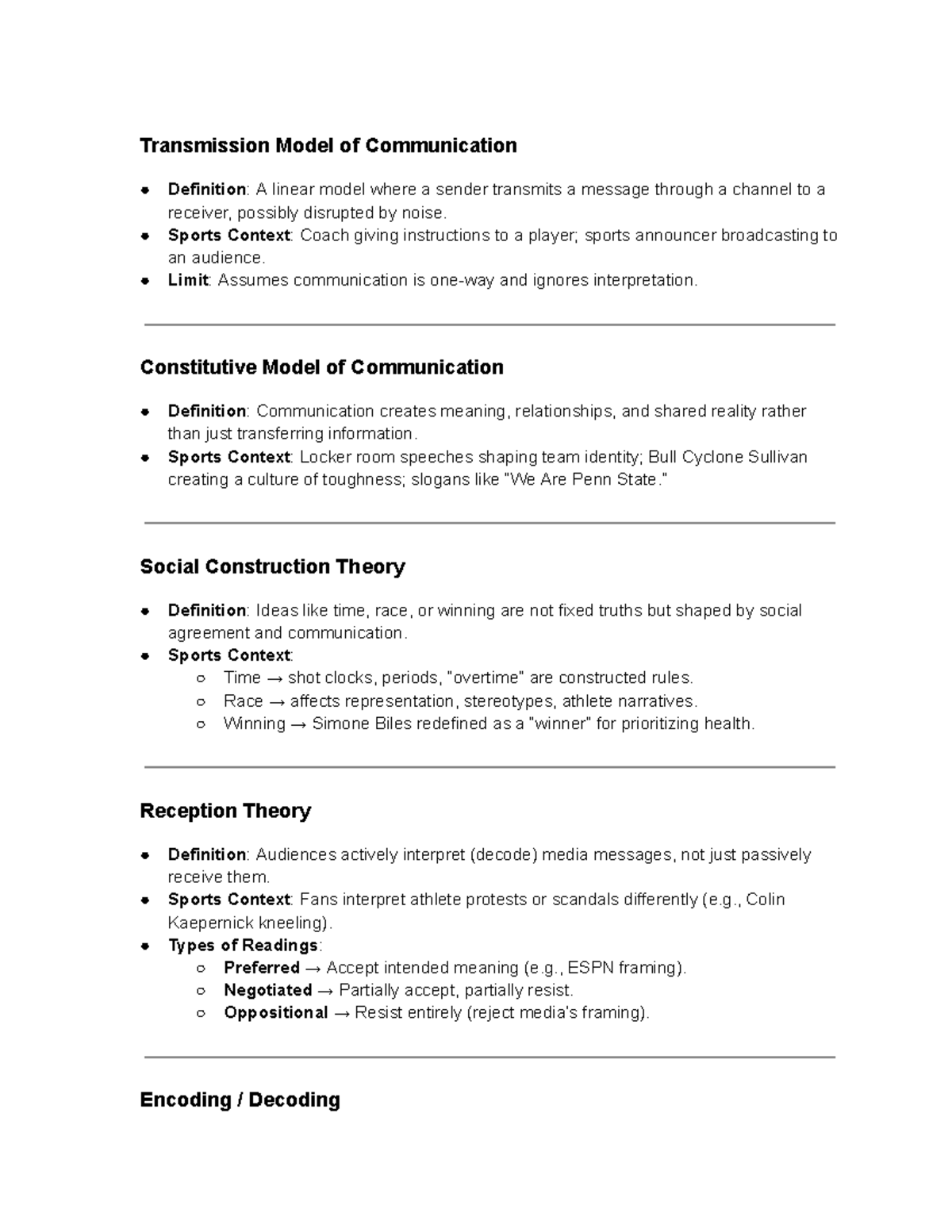 Crisis Communication Theories in Sports Contexts: A Study Guide - Studocu