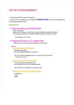 FIL9 Q1 MOD8 Final - Module in filipino 9 - 9 Filipino Unang Markahan – Modyul 8: Aralin 8 ...