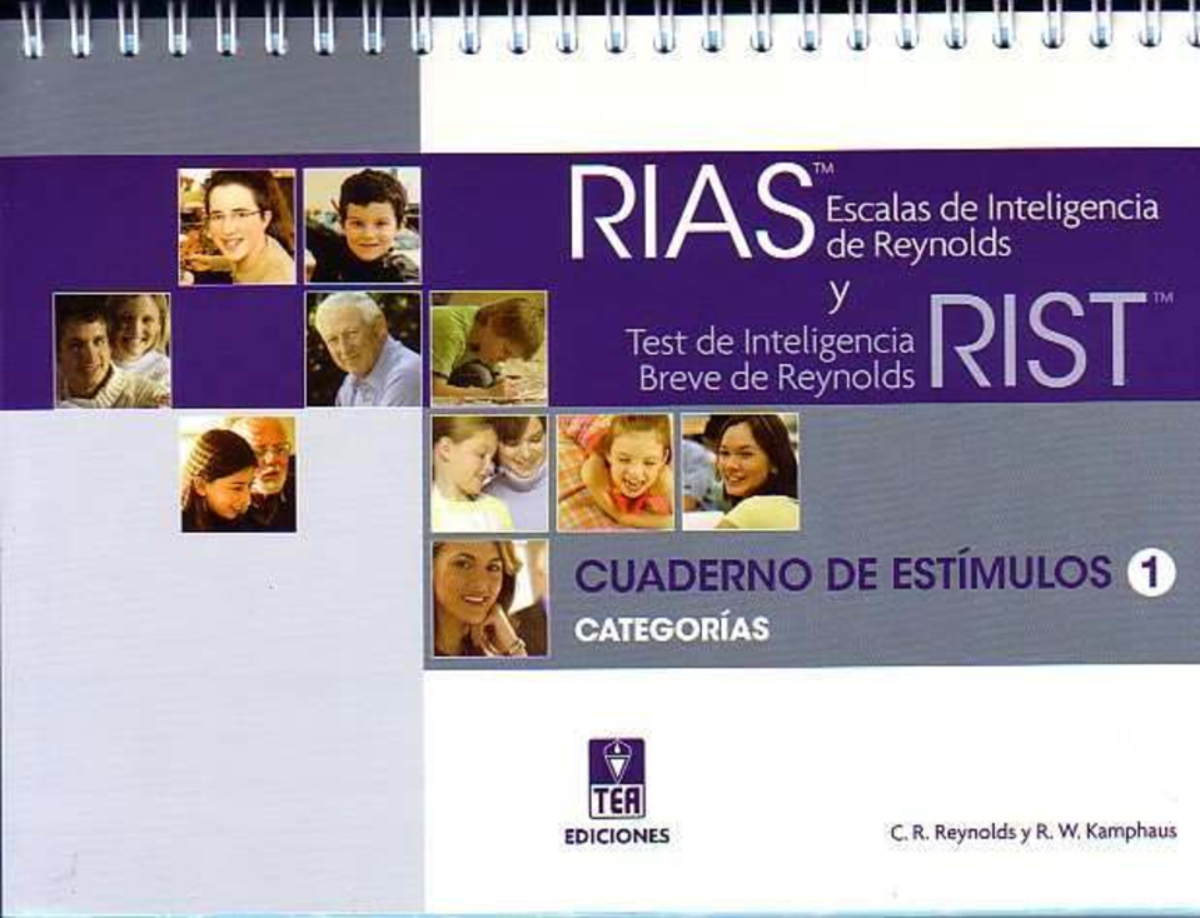 TM RIAS y TM Test de Inteligencia RIST: Cuaderno de Estímulos 1 - Studocu