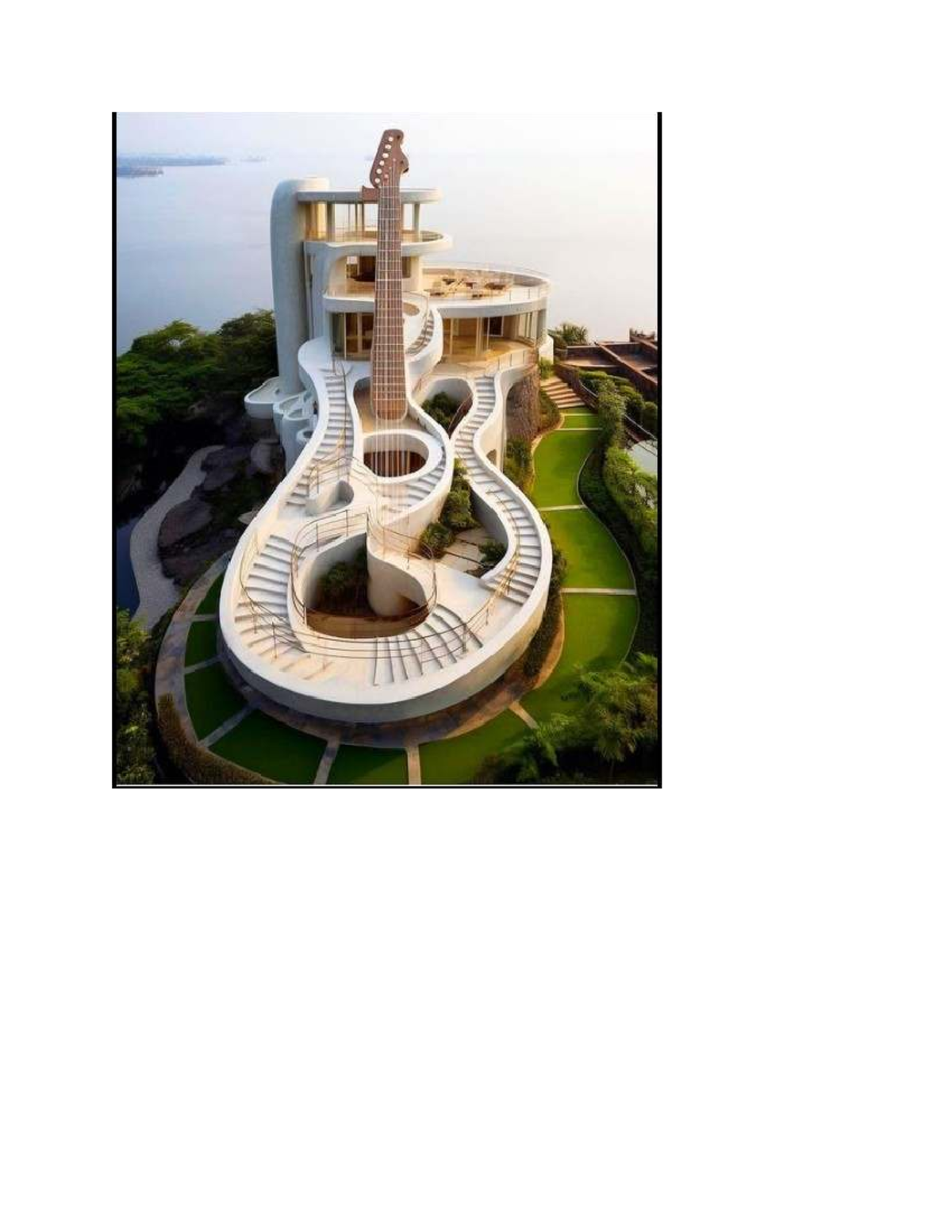 Guitar landscape - Chasing dreams and making memories." "Life's too ...