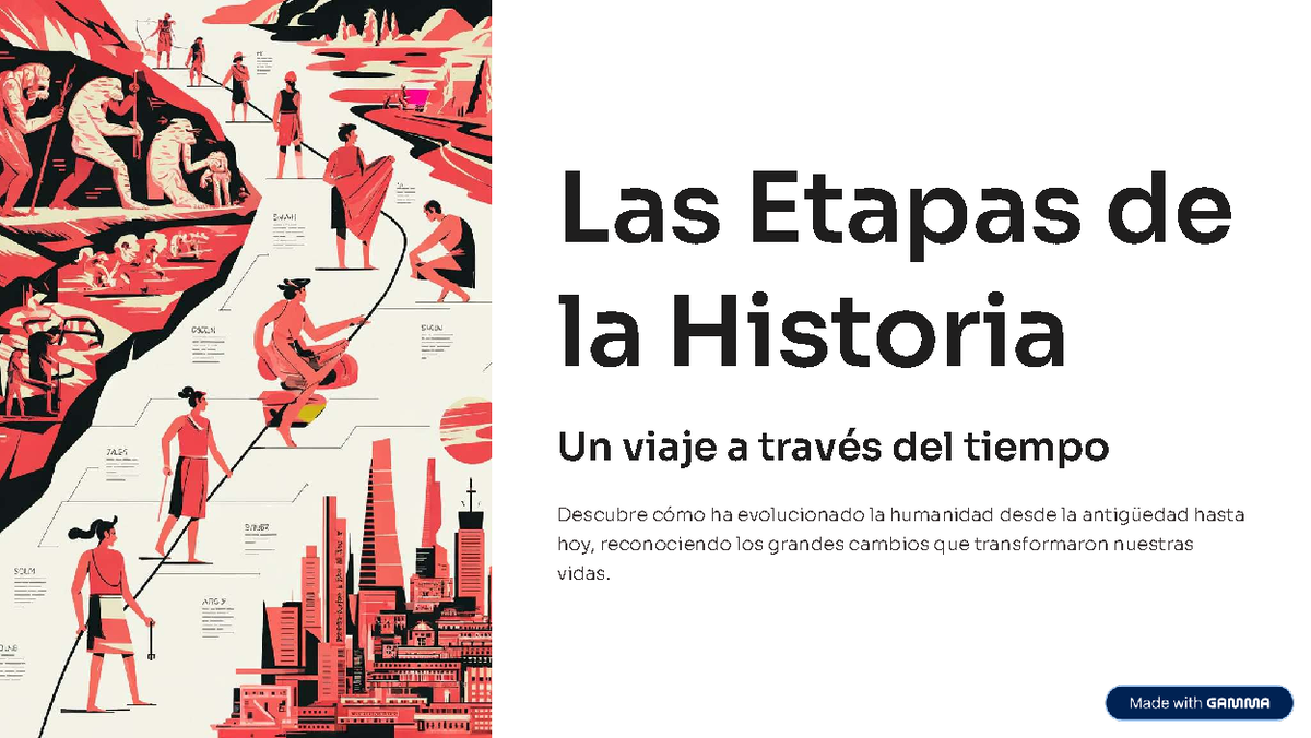 Línea de Tiempo: Etapas de la Historia y su Evolución - Studocu