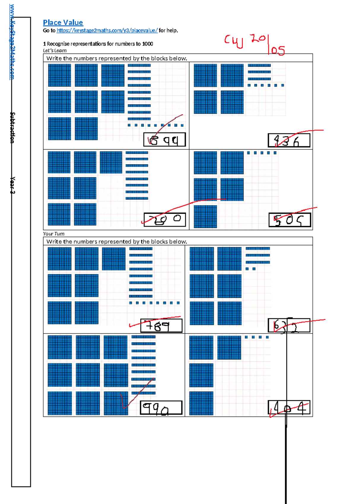 Year 3 Arithmetic Workbook: Place Value, Addition & Subtraction - Studocu