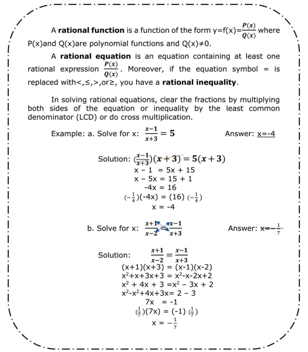 Rational and Exponential Functions: Key Concepts and Solutions - Studocu