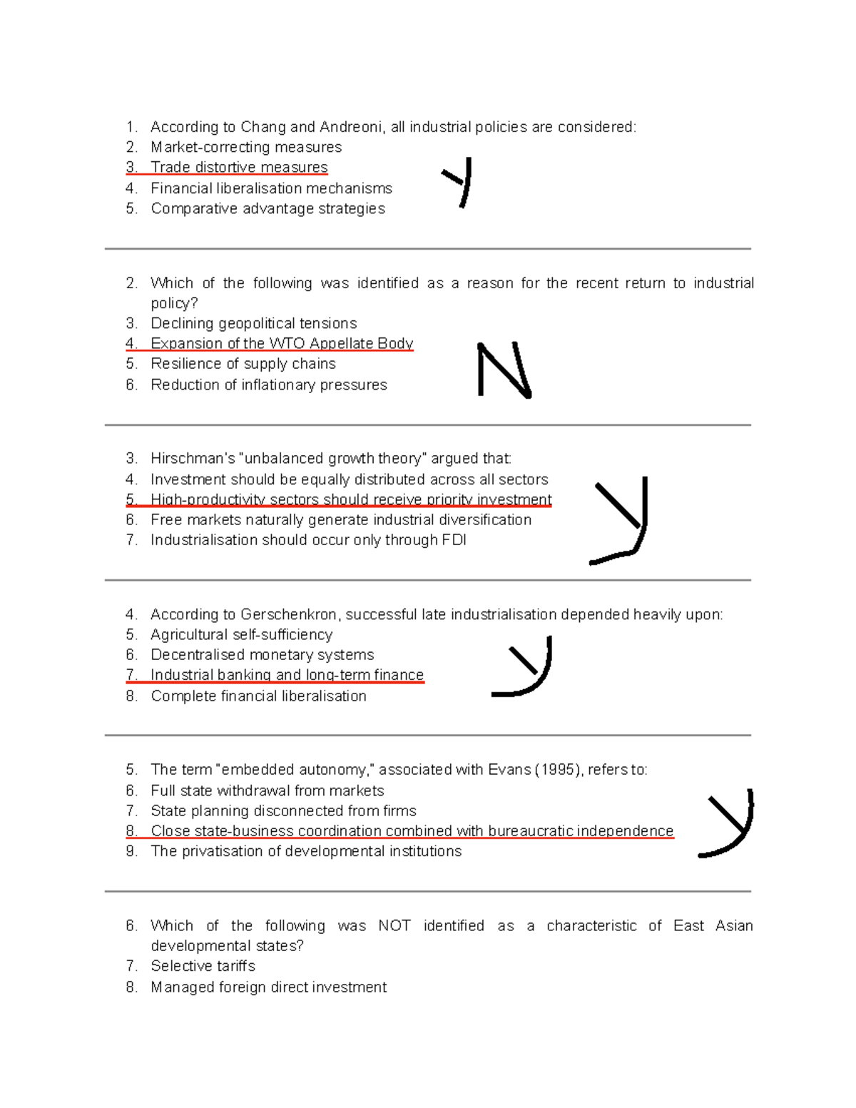 Week 13 Mock Practice Test: Industrial Policy Insights - Studocu