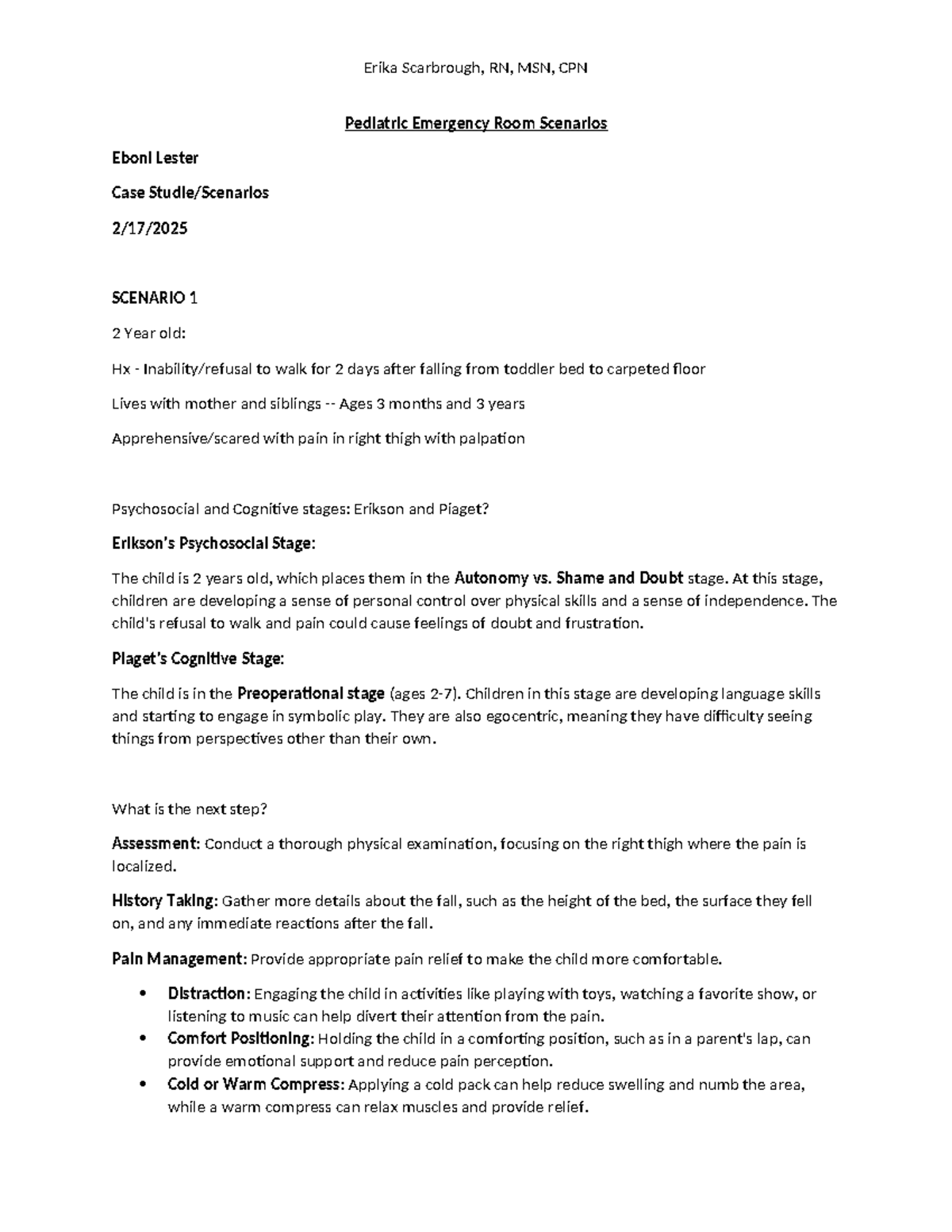 Pediatric Emergency Room Case Studies: Scenarios & Management ...