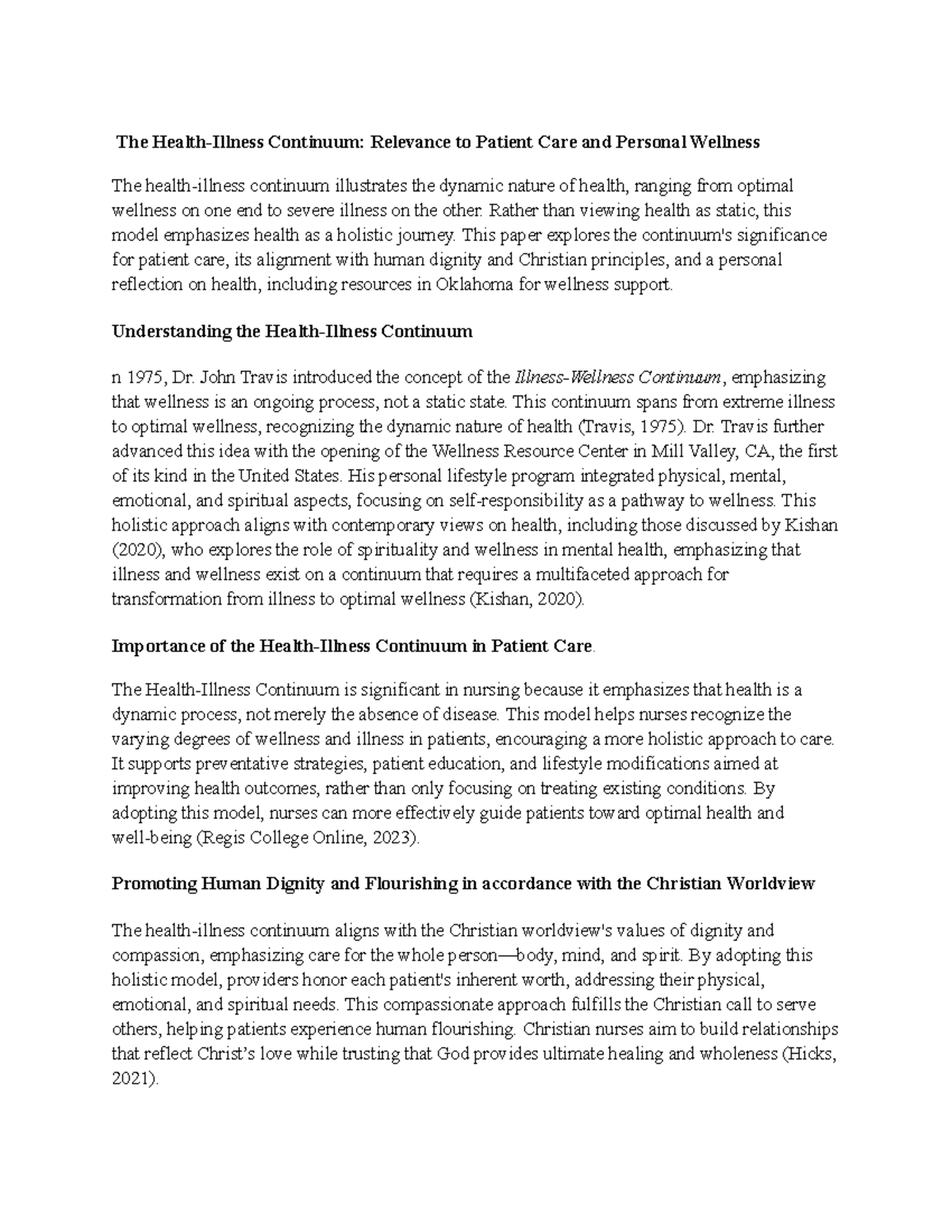 The Health-Illness Continuum: Insights for Patient Care & Wellness 2024 ...