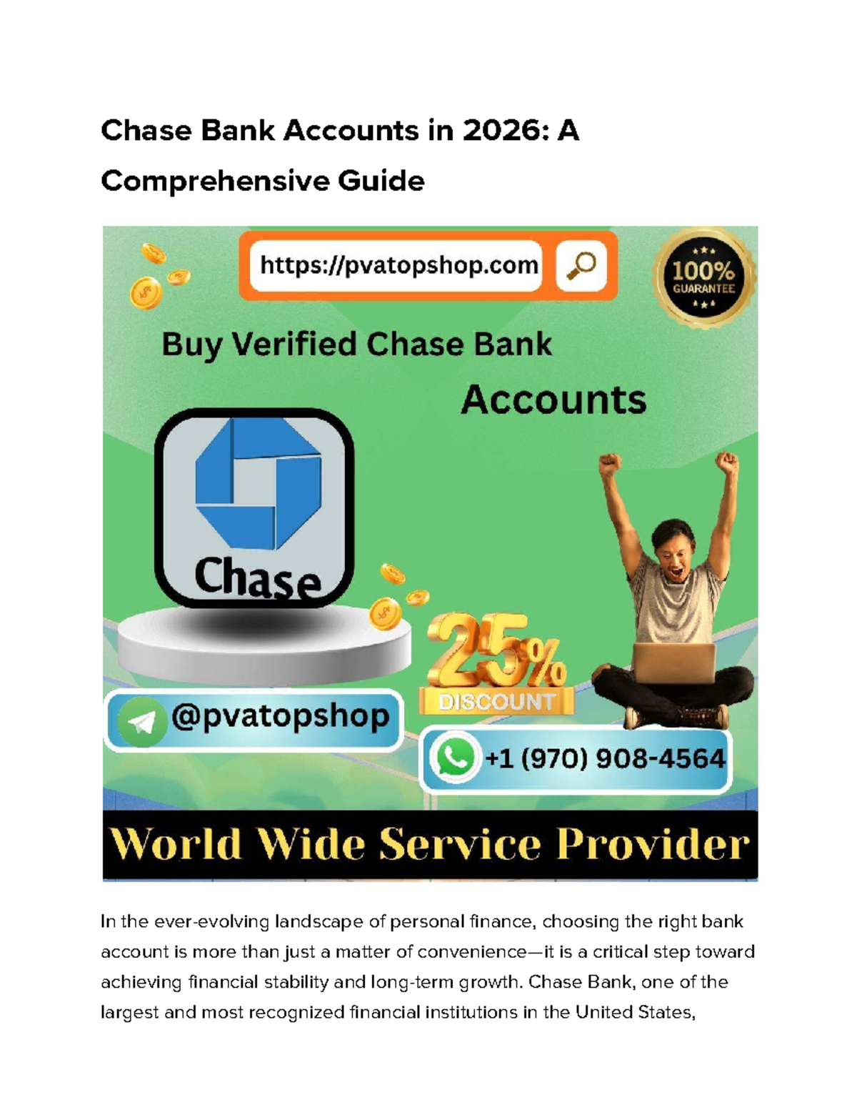 Chase Bank Accounts 2026: The Ultimate Guide to Financial Tools - Studocu