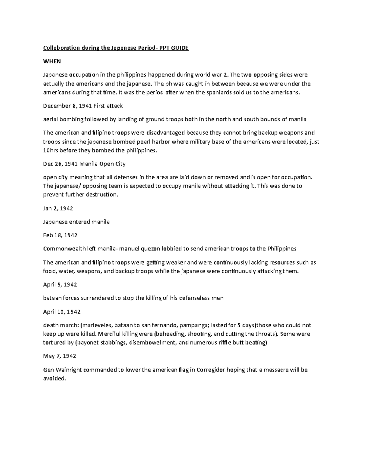 **Collaboration during Japanese Occupation in WW2 - Historical Overview ...