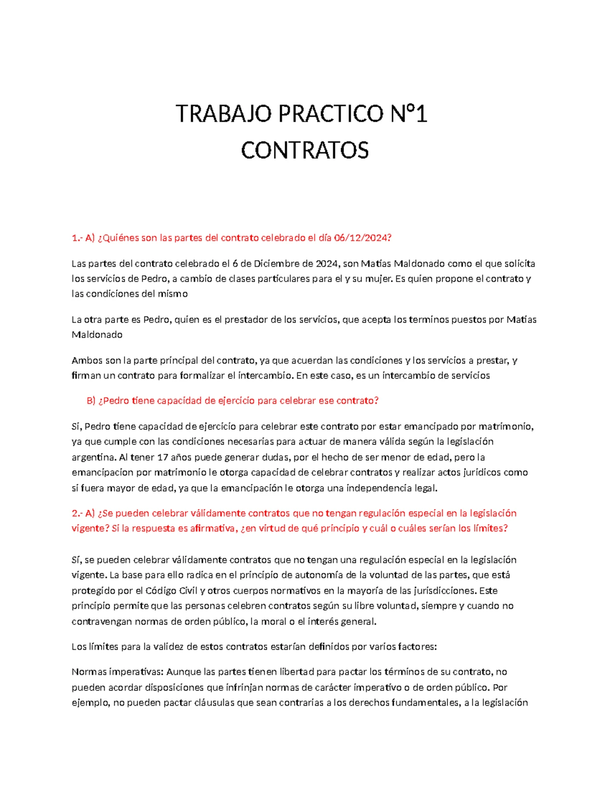 Contratos TP 2: Análisis de Relación de Consumo y Responsabilidades - Studocu