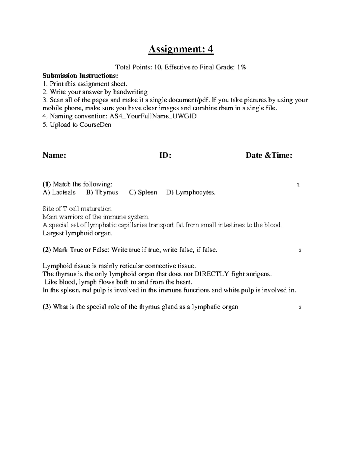 BIOL 2113 Comprehensive Study Guide for Final Exam Review - Studocu