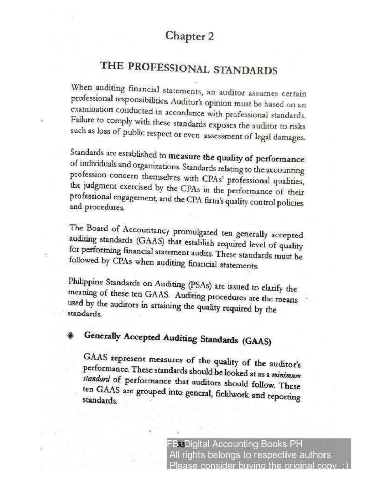 Chapter 2 - The Professional Standards - Chapter 2 THE PROFESSIONAL ...