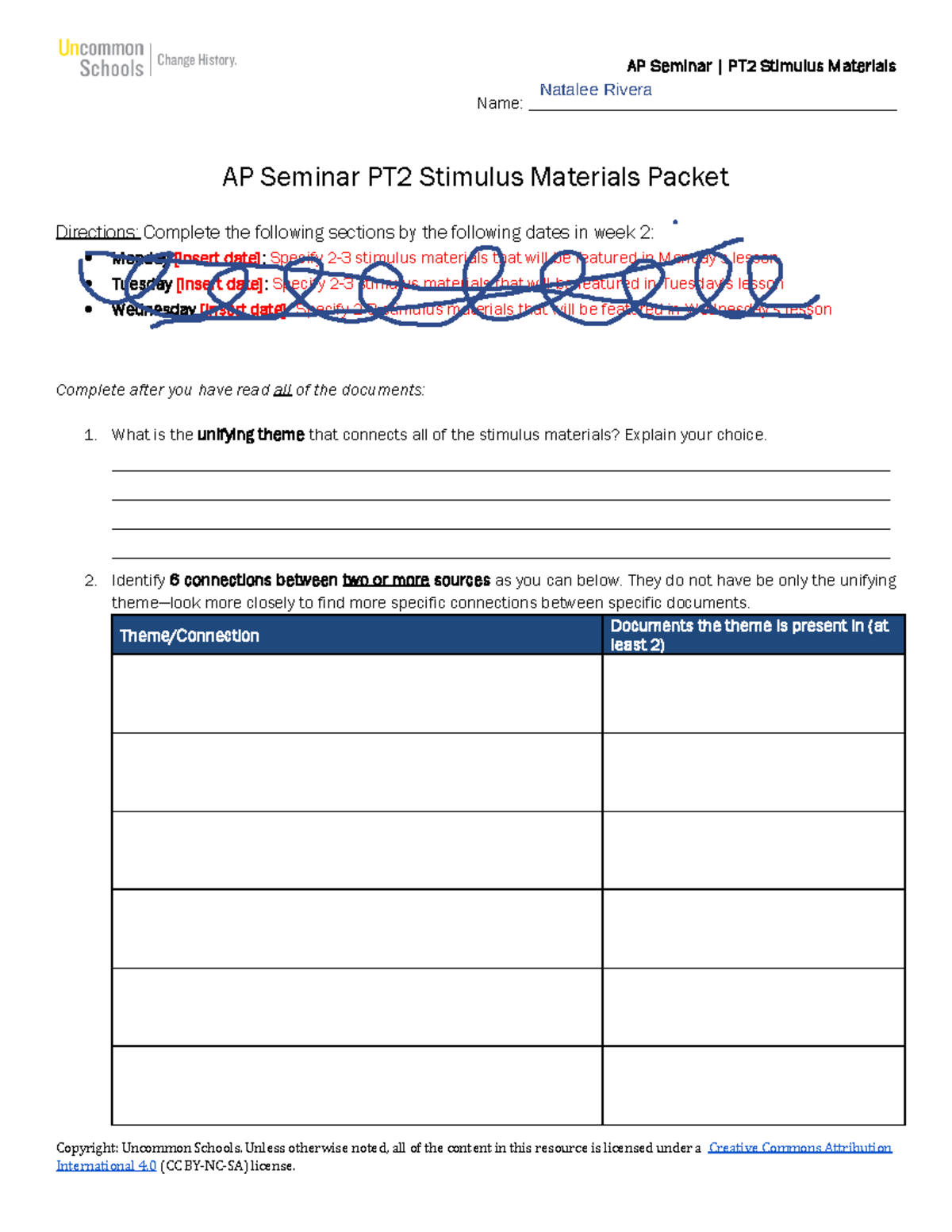 AP Seminar PT2 Stimulus Materials Overview and Connections - Studocu