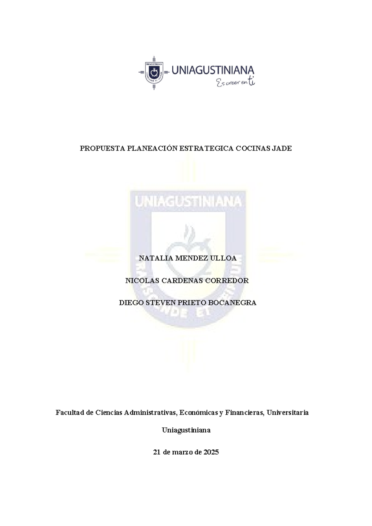 Propuesta JADE Cocinas - PROPUESTA PLANEACIÓN ESTRATEGICA COCINAS JADE ...