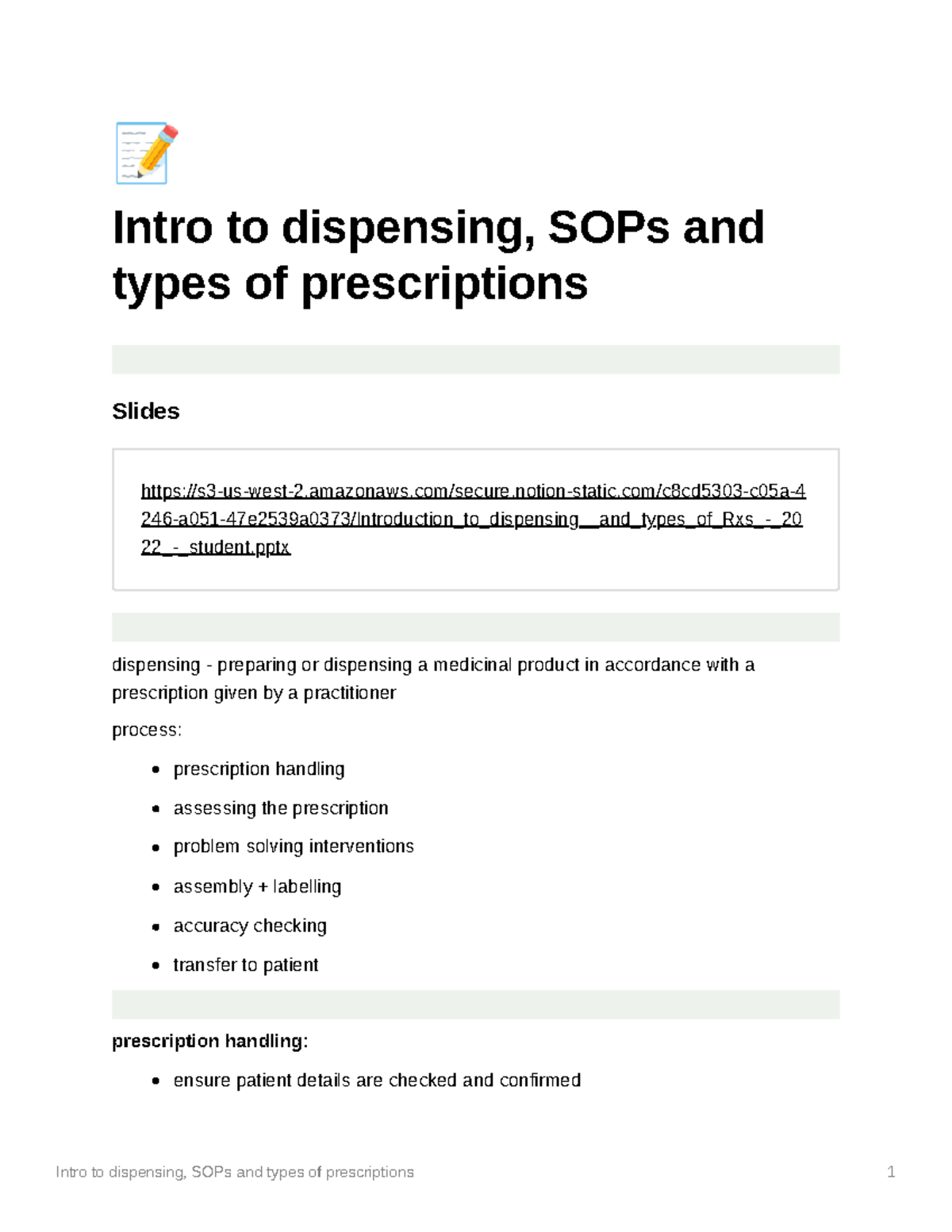 Dispensing Procedures and Prescription Types Overview - SOPs Explained ...