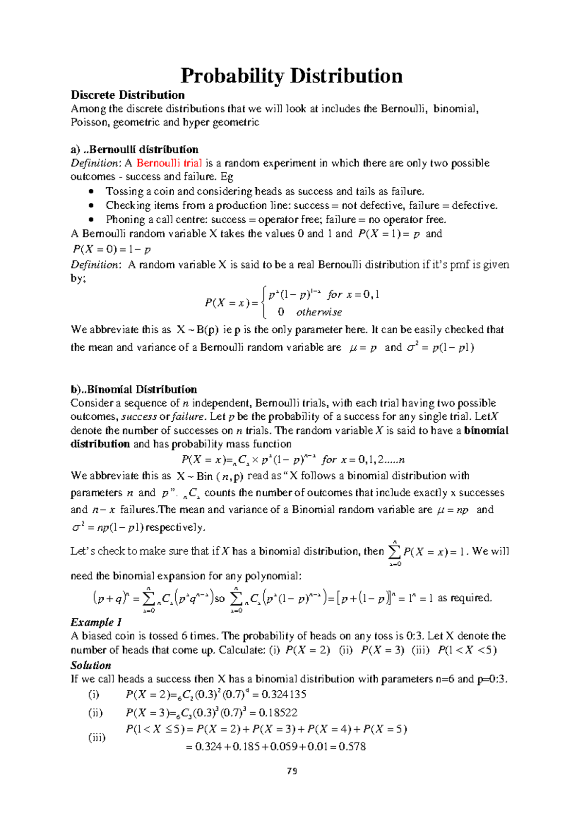 Lecture 11 - Discrete Probability Distributions Overview - Studocu