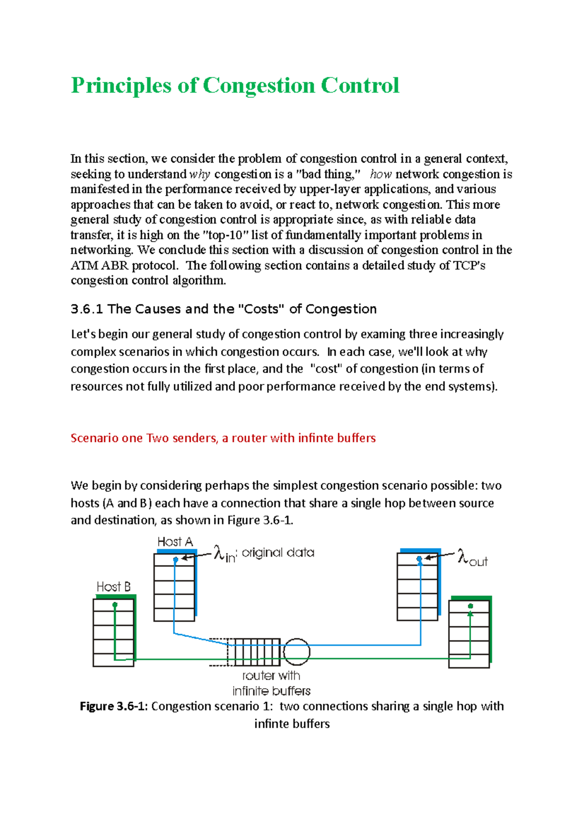 Networking Principles: Congestion Control Overview and Case Studies ...