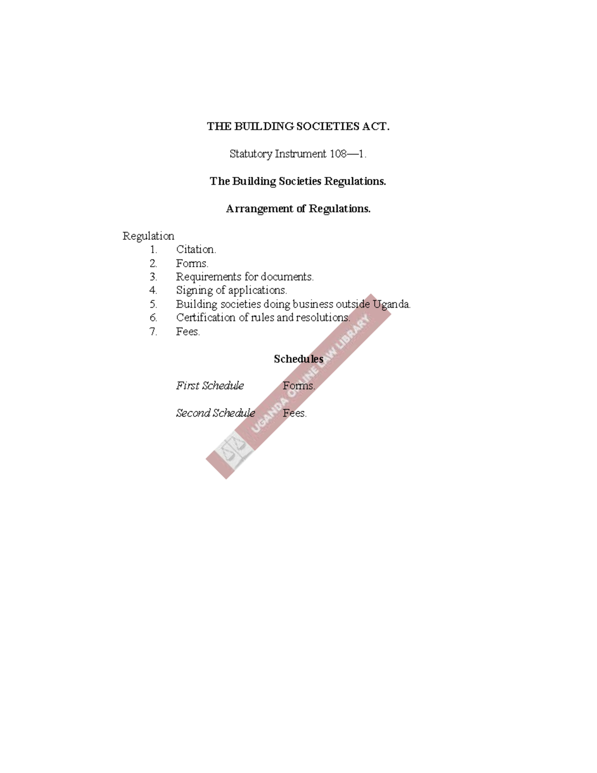 Building Societies Regulations, SI 108-1: Comprehensive Overview - Studocu
