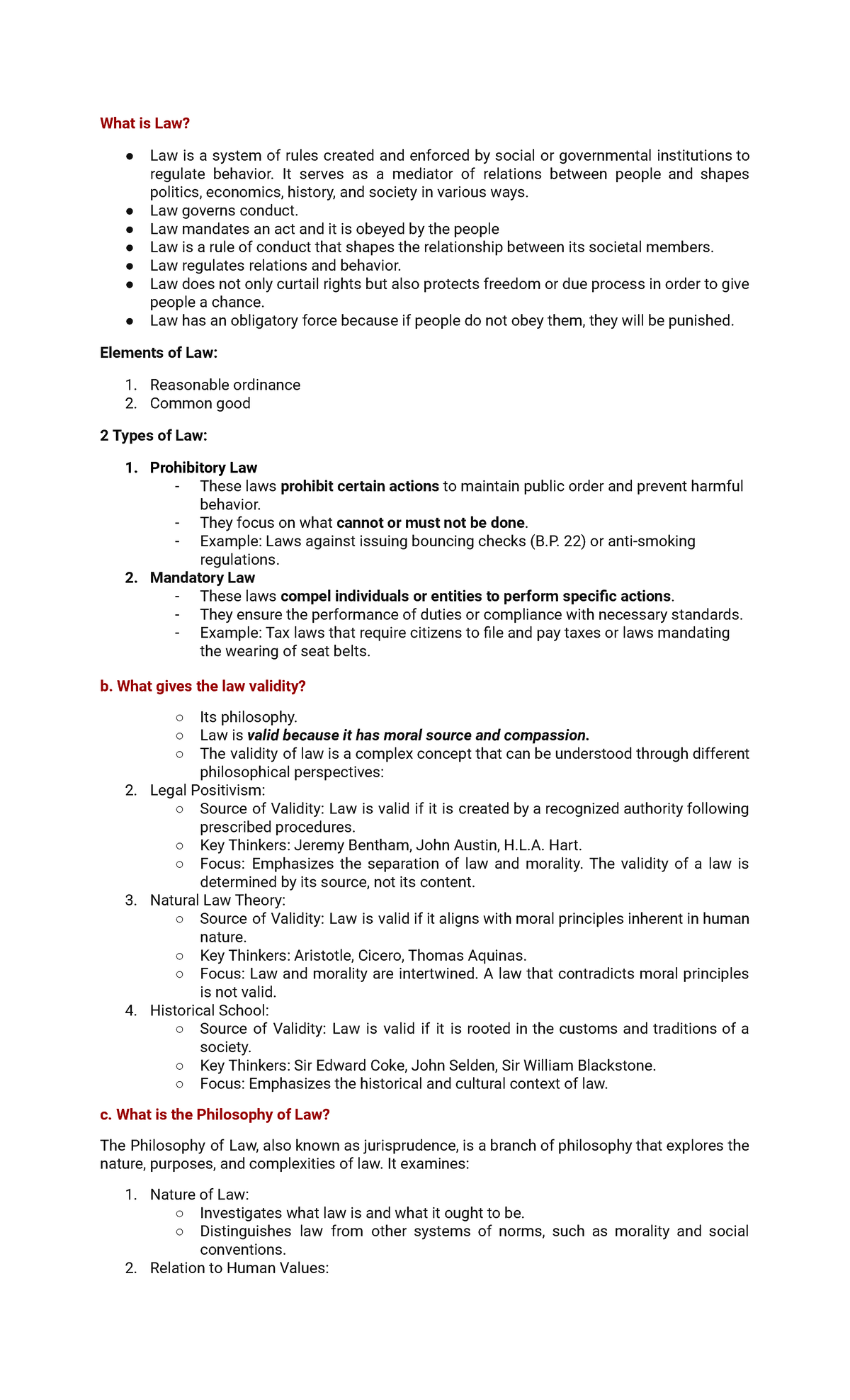 PHIL LAW Reviewer - Understanding the Nature and Philosophy of Law ...