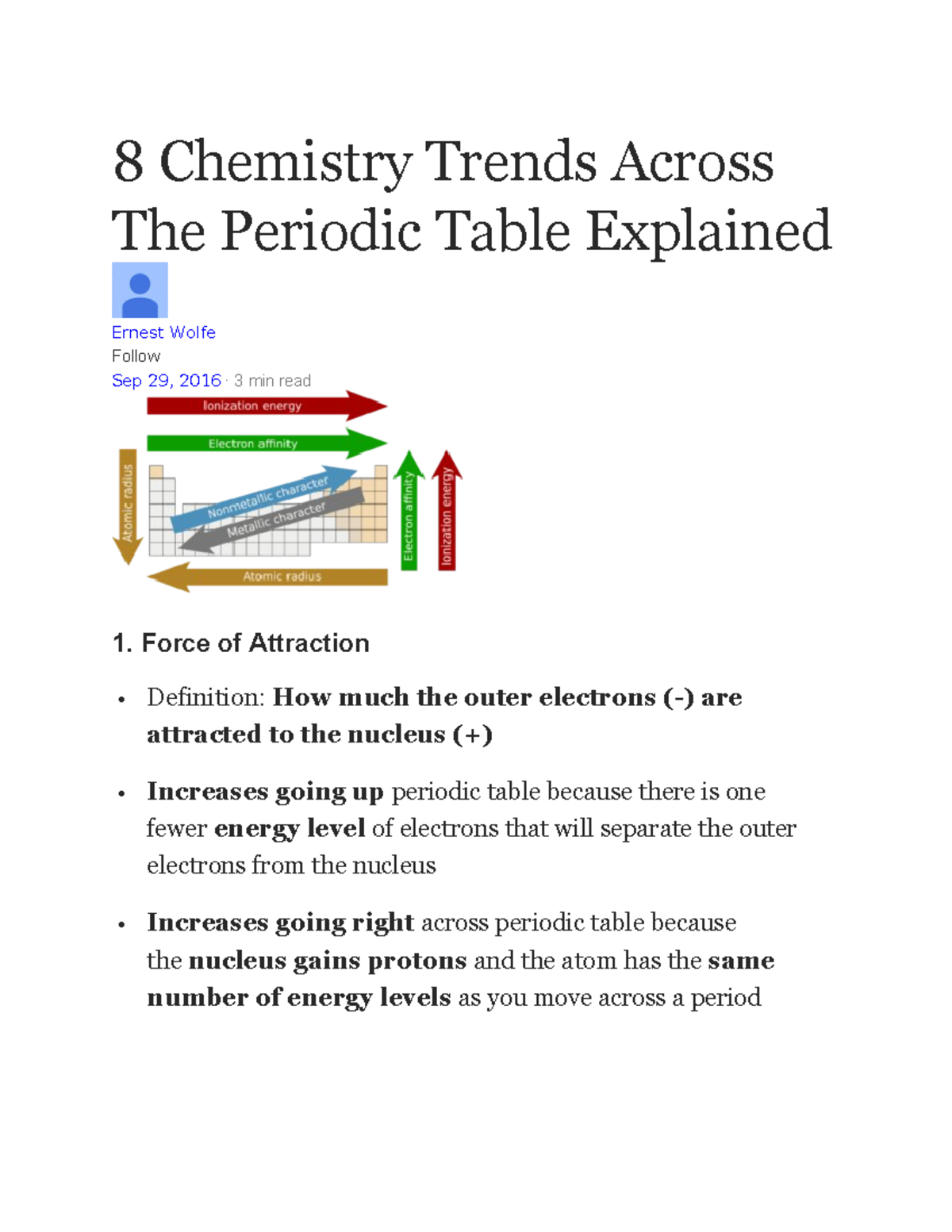 Periodic Table Trends: Charge, Radius, and Reactivity Explained - Studocu