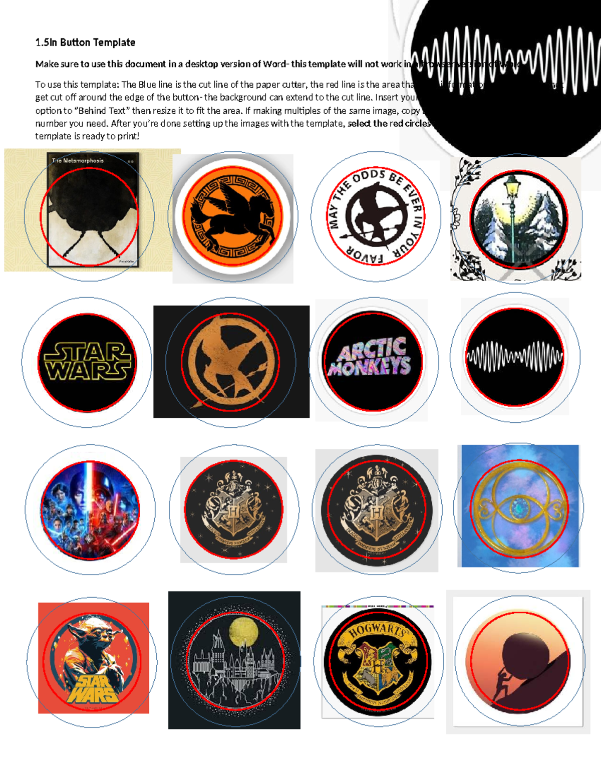 1.5in Button Making Template Instructions for Desktop Use - Studocu