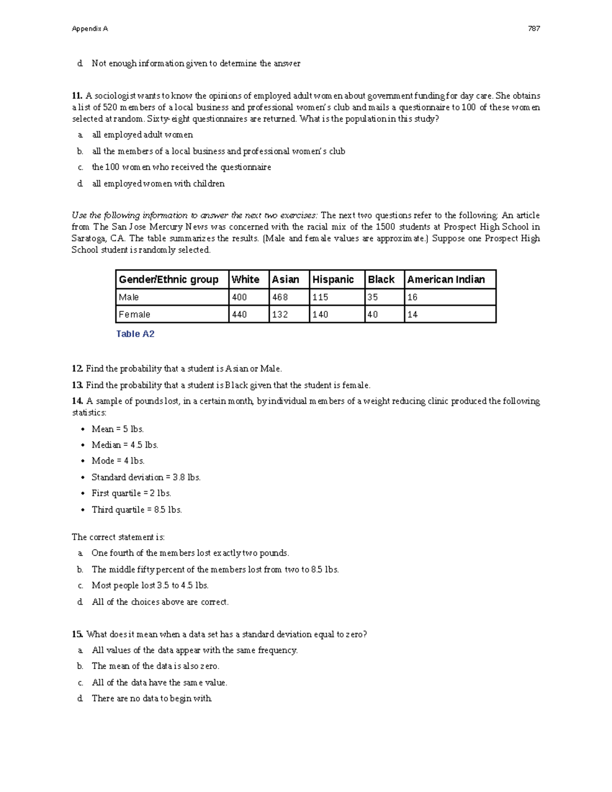 Introductory Statistics – Part 398: Study Guide & Exercises - Studocu
