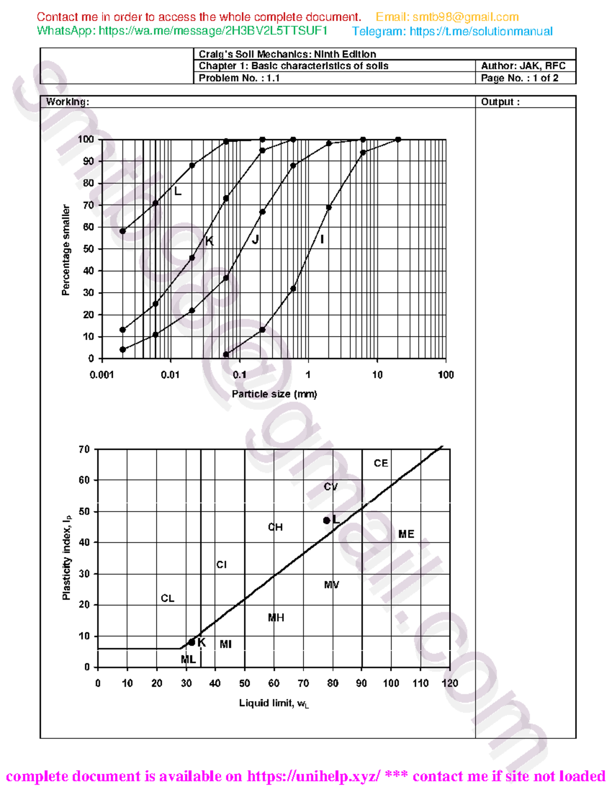 Solution Manual for Craig's Soil Mechanics CH 1-2 by Knappett & R.F ...