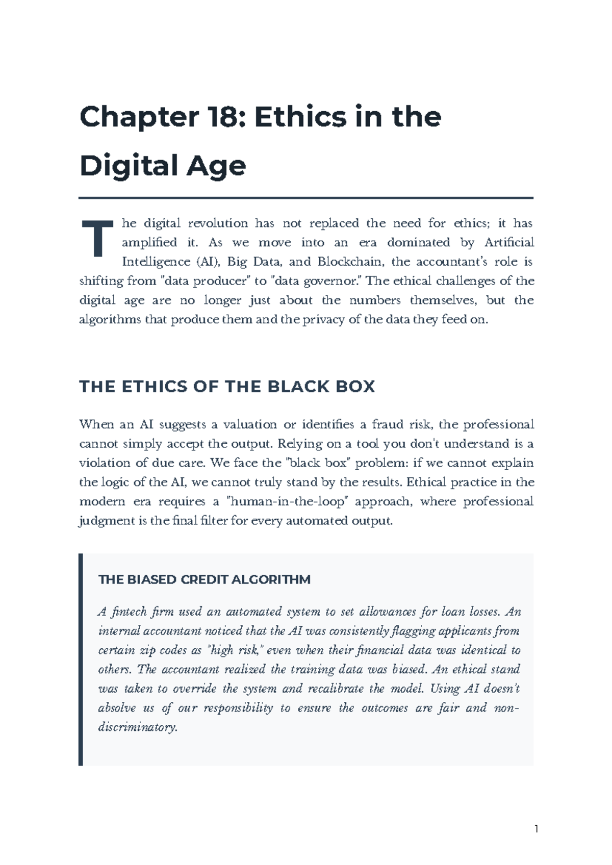 Chapter 18: Ethics in the Digital Age - Gmrakb Dw QM 7NSsumspk Fu V ...