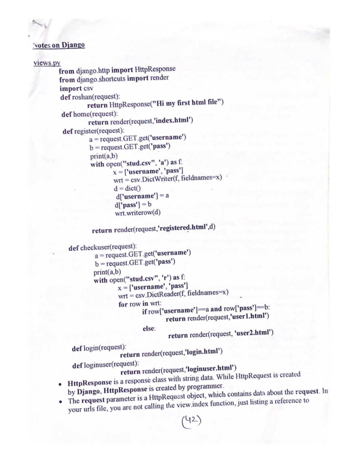 Django Framework Study Notes for Web Development Basics - Studocu