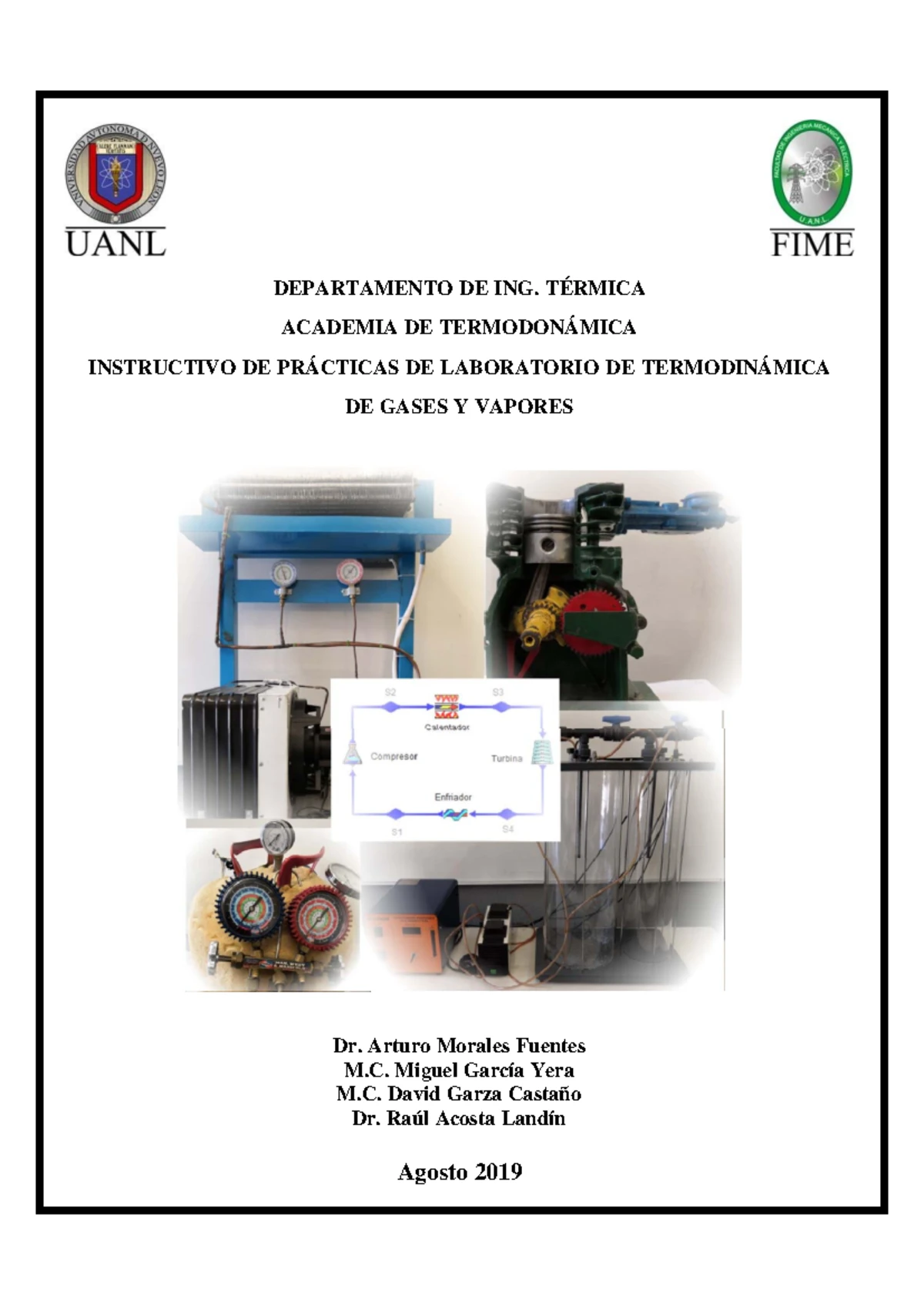 Practica numero 3 de termodinámica de gases y vapores - DEPARTAMENTO DE ING. TÉRMICA ACADEMIA DE ...