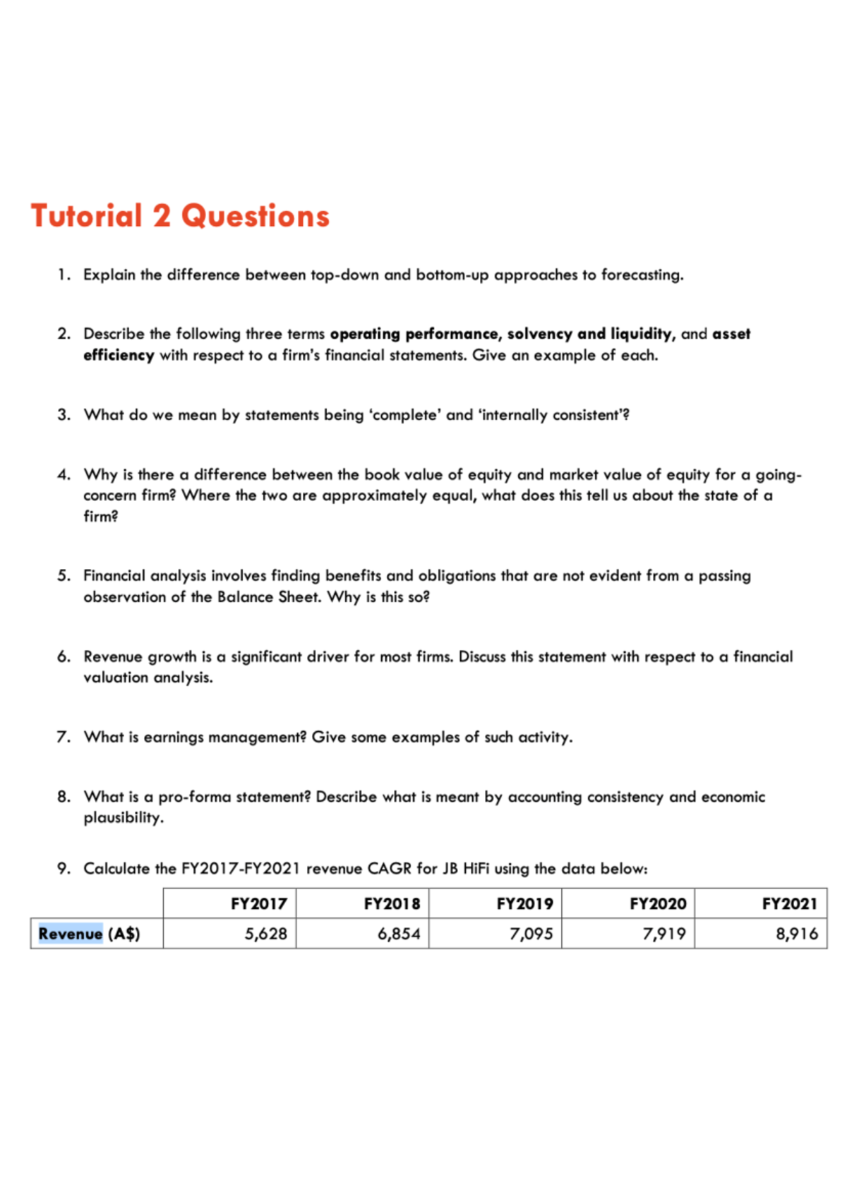Tute 2 - Tute 2 - Tutorial 2 Questions 1. Explain the difference ...