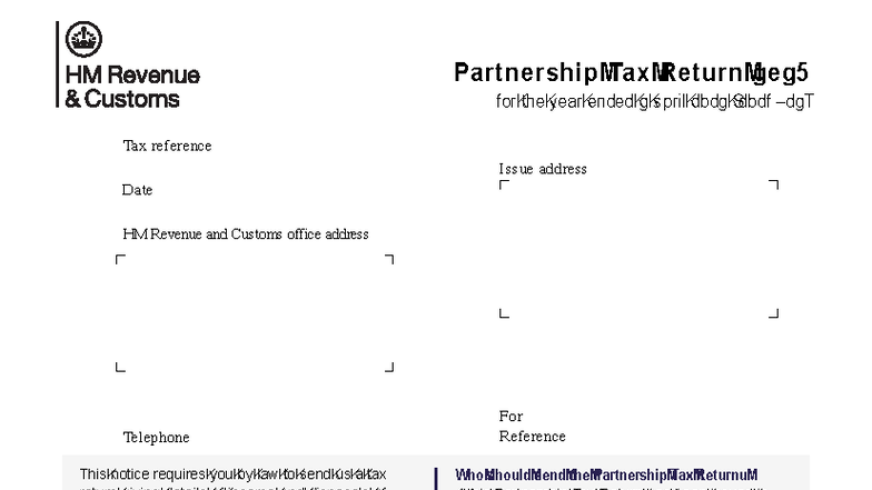 SA800 Partnership Tax Return Guide for 2025 - Studocu