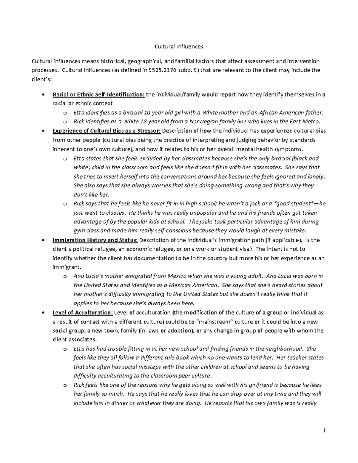 Cultural Influences - Cultural Influences Cultural influences means ...