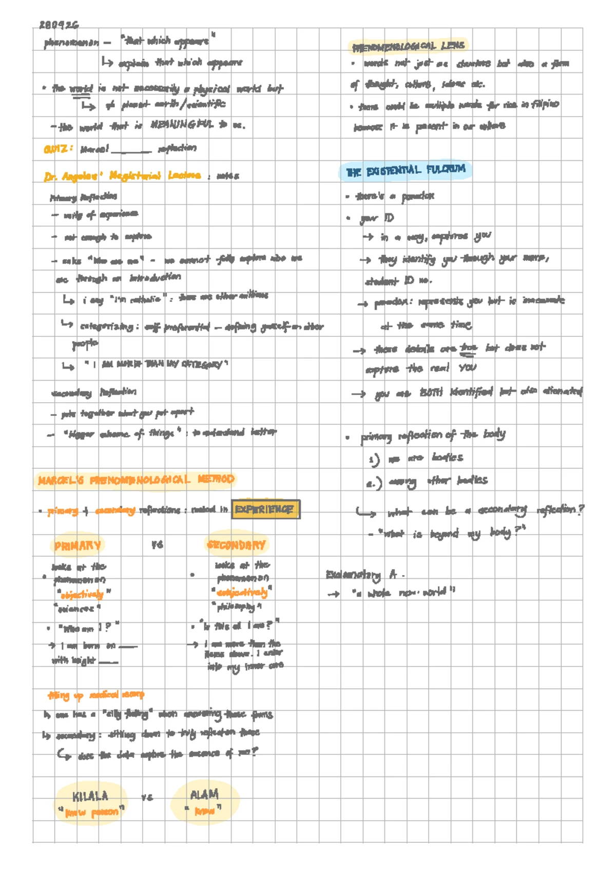 Philo 101 Reflection Paper using Husserl's Phenomenology - Noema ...
