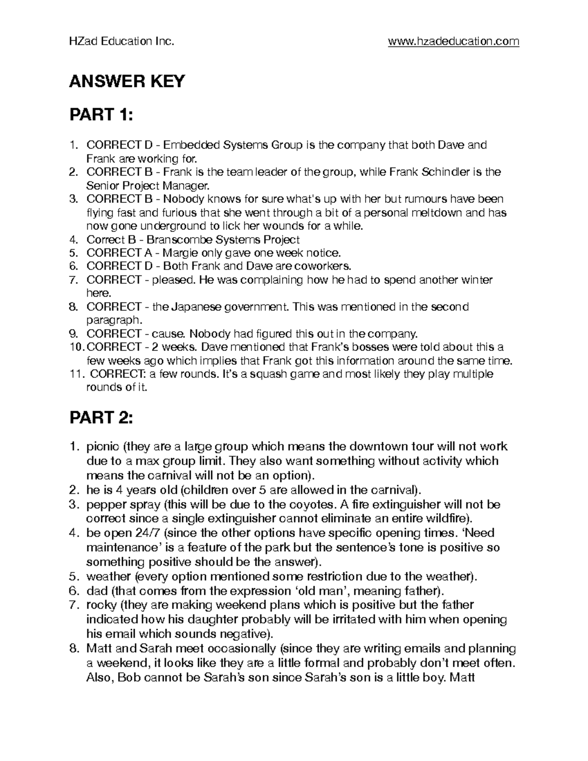 Test 3 Answers: Comprehensive Review for College English - Studocu