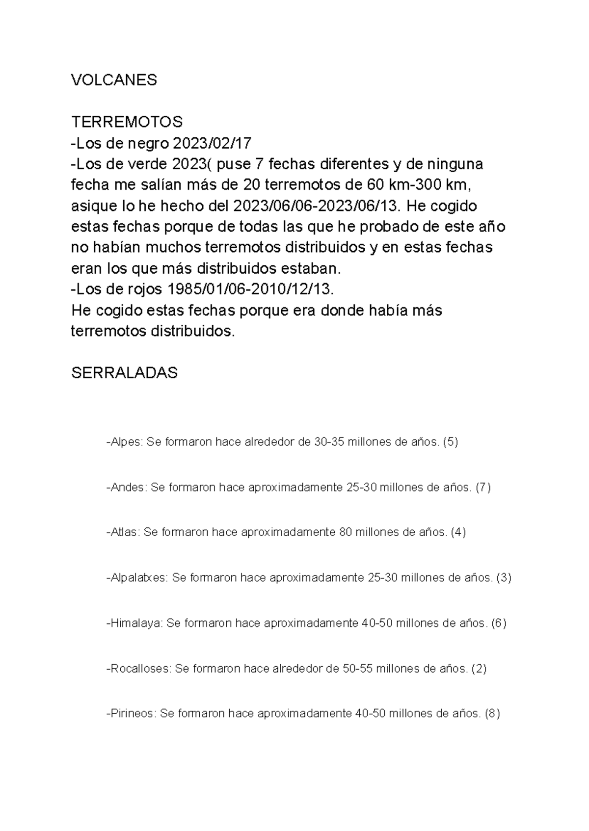 Estudio sobre Volcanes y Terremotos: Análisis de Datos 2023 - Studocu