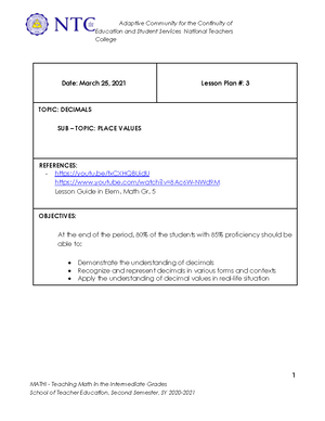 AP-Demo - Lesson plan - GRADES 6 DETAILED LESSON PLAN School Grade Six ...