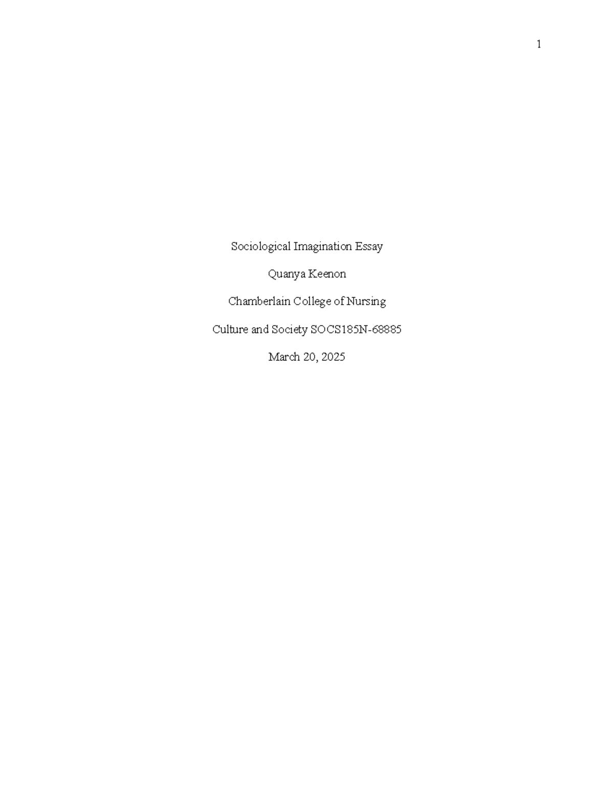 Sociological Imagination Essay: Understanding Homelessness in SOC 101 ...