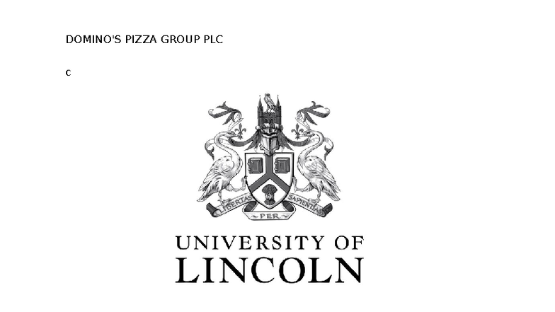 Corporate Finance Strategy Analysis of Pizza Group PLC (Module Code ...