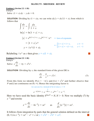 Understanding and Solving Exact Differential Equations: A Guide - Studocu