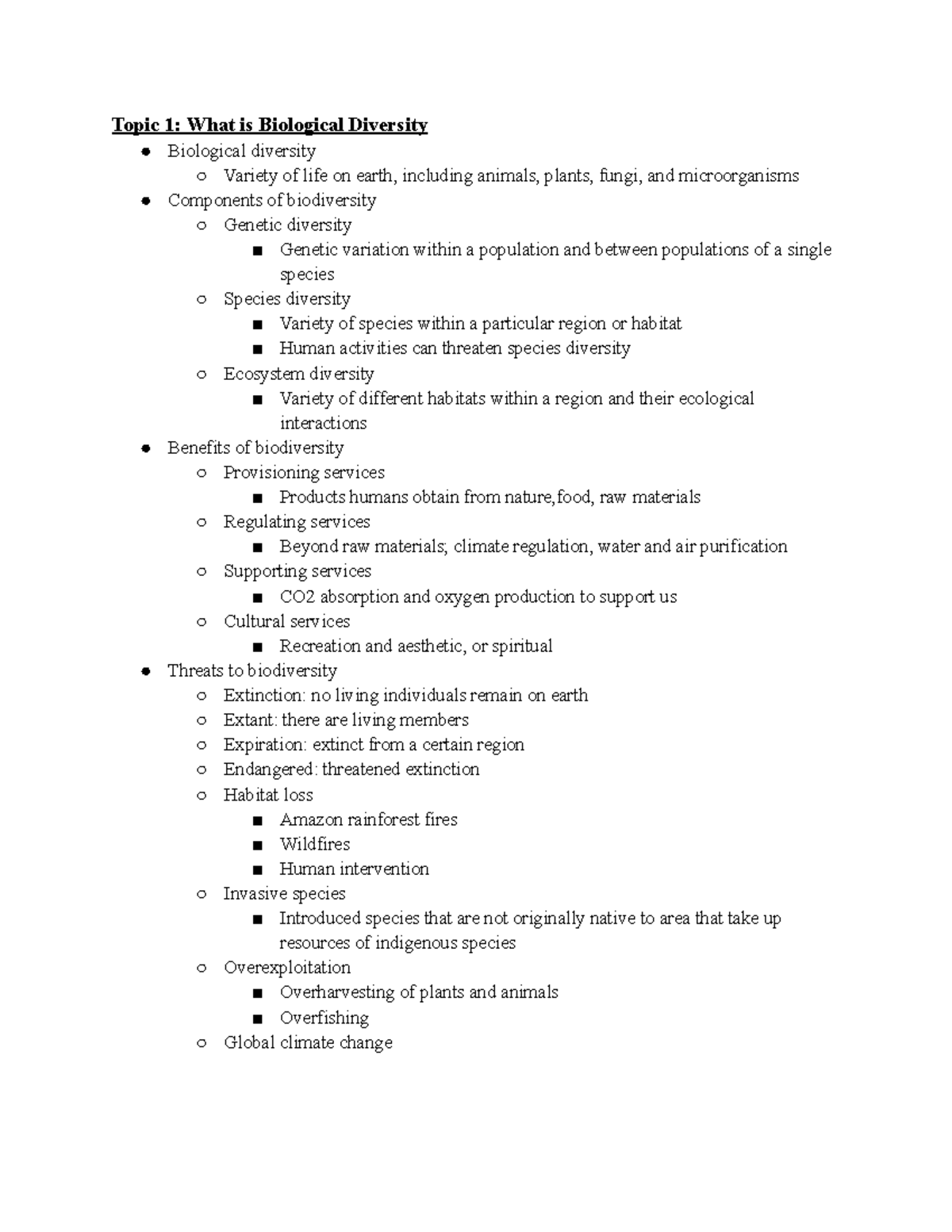 Biology 108 Final Review: Exploring Biological Diversity and Evolution ...