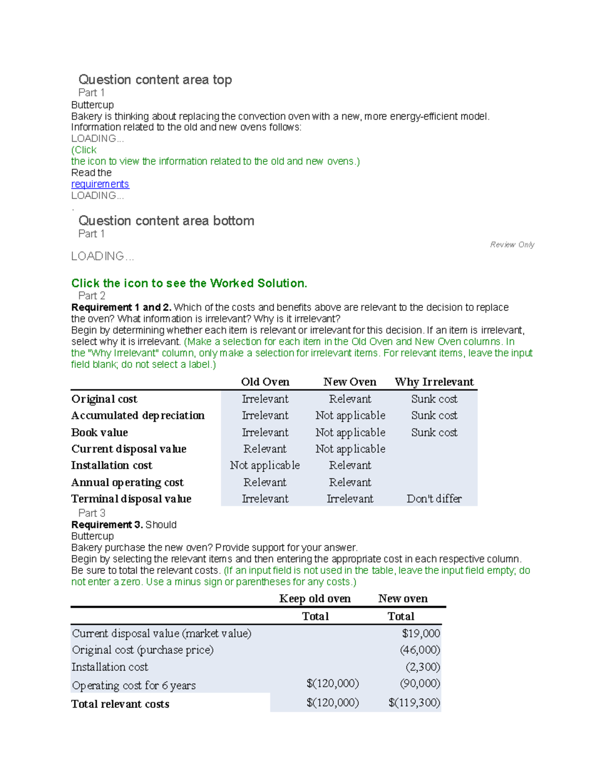 Acc 311 Chapter 12 Oven Replacement Decision Analysis - Studocu