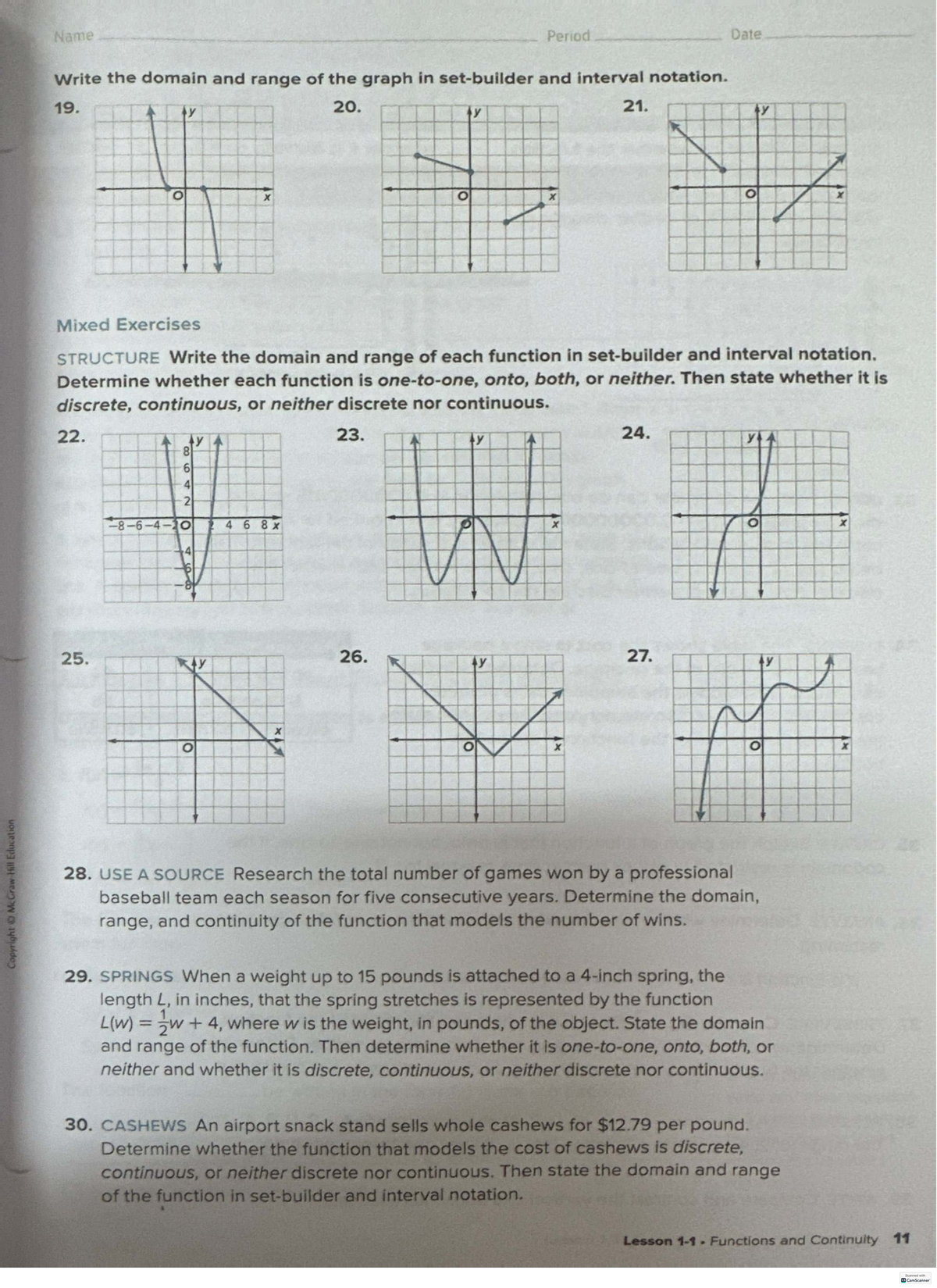 Mixed Exercises: Functions, Continuity, & Linearity (1.2) - Studocu